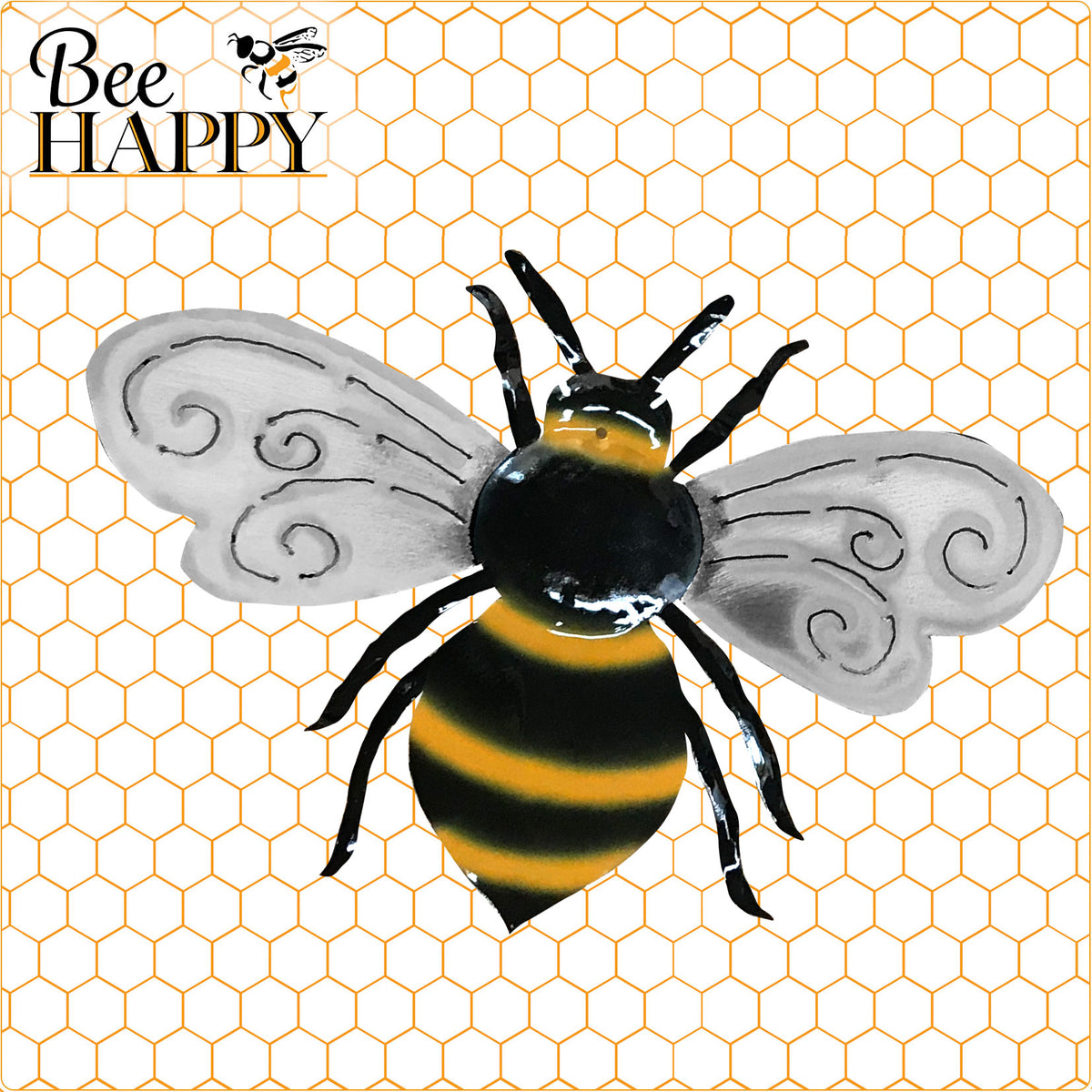 Metal bees – Bee Happy Beekeeping